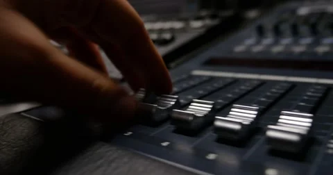 Footage of a recording studio´s audio m... | Stock Video | Pond5