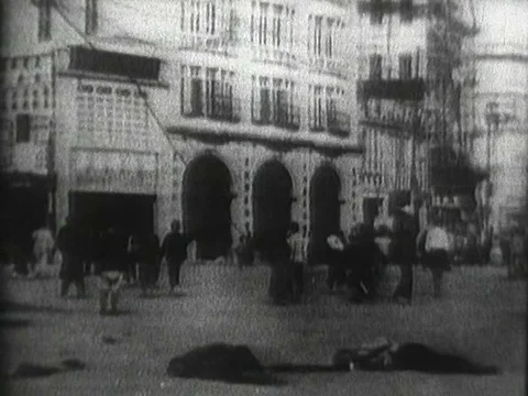 Footage of the Shanghai massacre of 1912... | Stock Video | Pond5