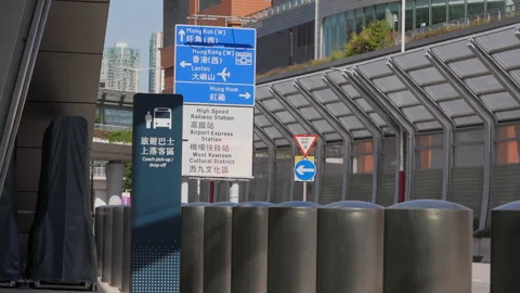 Footage of the signs in Hong Kong High S... | Stock Video | Pond5