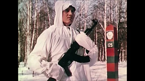 Footage of a soldier in snow, an astrona... | Stock Video | Pond5