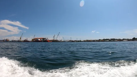 Footage of Water Splash By A Speed Boat ... | Stock Video | Pond5