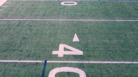 Football field yard number markers - fro... | Stock Video | Pond5