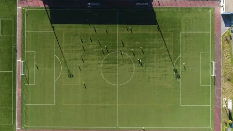 Football game at the Football field | Stock Video | Pond5