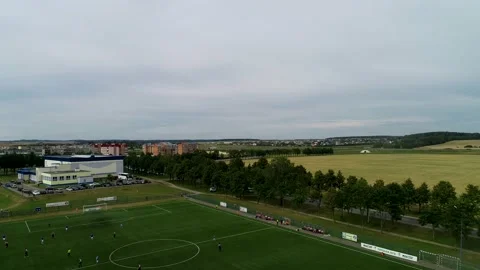 Football match in stadium, top view, sho... | Stock Video | Pond5