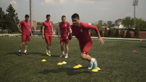 Soccer Players Training Stock Video Footage | Royalty Free Soccer ...