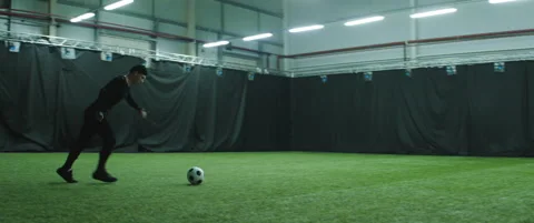 Football player in motion capture suit p... | Stock Video | Pond5