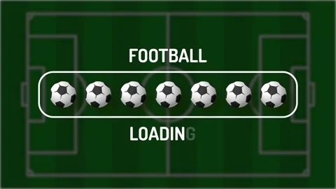 Football progress bar. Soccer loading ba... | Stock Video | Pond5