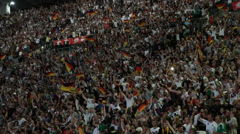 Fans Reaction Cheering Goal Crowd People Football Soccer Stadium Stock ...