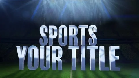 Football Titles With 3d Text ~ After Effects #139812102