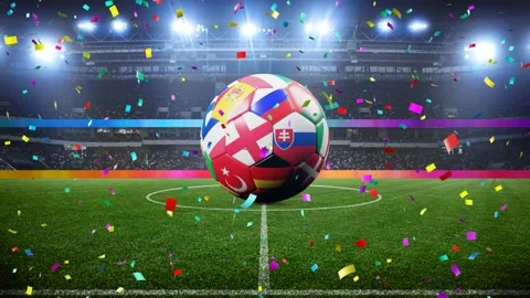 Football world cup stadium arena. Soccer... | Stock Video | Pond5