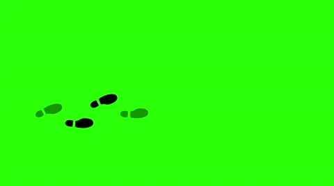 Footsteps Appearing and Disappearing on ... | Stock Video | Pond5