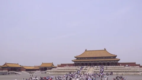 Forbidden city low in the frame | Stock Video | Pond5