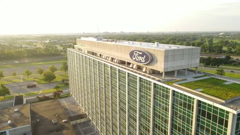 Ford Company Headquarters in Detroit cit... | Stock Video | Pond5