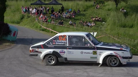 Ford Escort RS 2000 MKII rally car takes... | Stock Video | Pond5