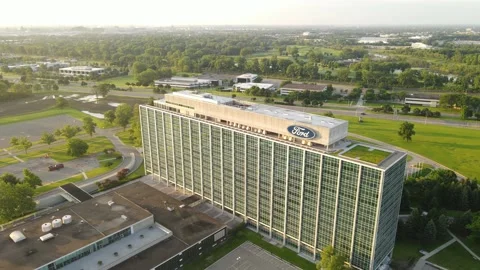 Ford Motors Company office building on s... | Stock Video | Pond5