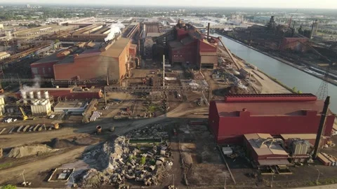 Ford's Rogue River Complex in Detroit, ... | Stock Video | Pond5