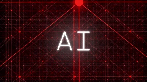 Foreboding animation of glowing red matr... | Stock Video | Pond5