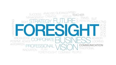 Foresight animated word cloud, text desi... | Stock Video | Pond5
