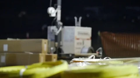 Forest Fire Base Camp Forklift Loading S... | Stock Video | Pond5