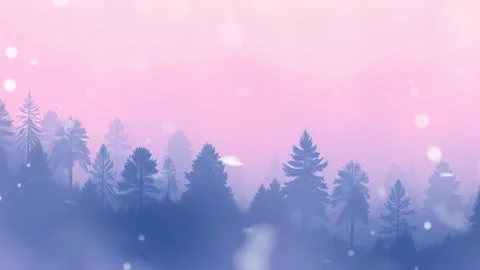 Animated Snow Forest Stock Footage ~ Royalty Free Stock Videos | Pond5