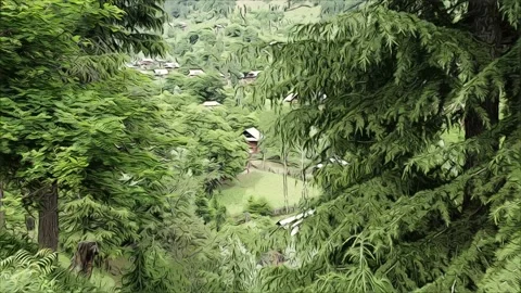 Forest trees Landscape Loop background w... | Stock Video | Pond5