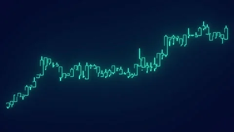 Forex trading candlestick chart showing ... | Stock Video | Pond5