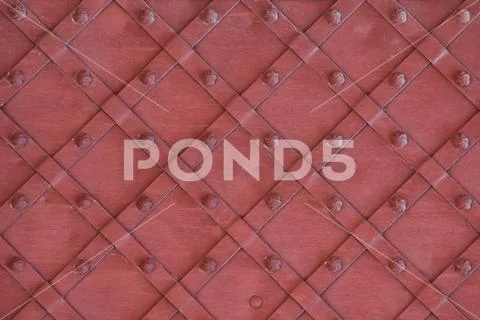 Forged red stripes with shiny bronze rivets. Ancient gate element ~ Hi ...