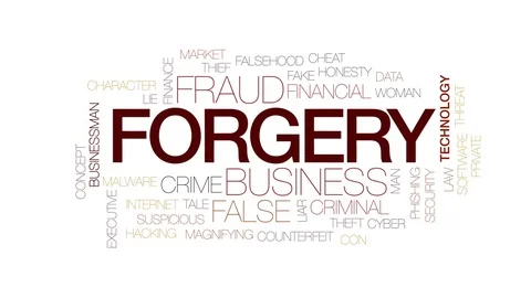 Forgery animated word cloud, text design... | Stock Video | Pond5
