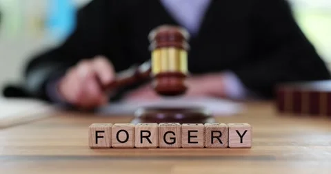 Forgery of documents from wooden letter ... | Stock Video | Pond5