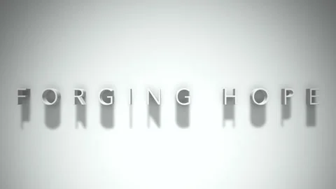 forging hope 3D title animation white te... | Stock Video | Pond5