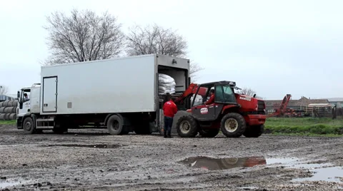 Food Warehouse Forklift Stock Video Footage | Royalty Free Food ...