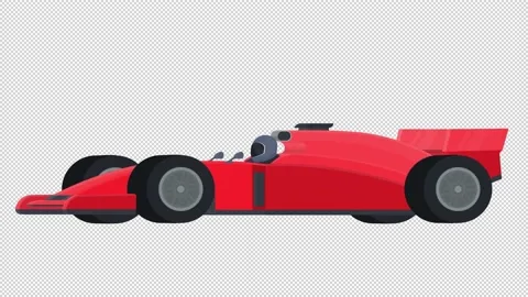 Formula 1 car. Animation of a racing car... | Stock Video | Pond5