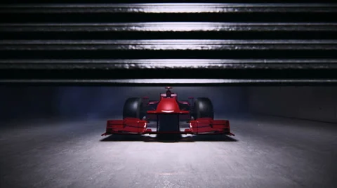 Formula 1 racing car in the pit | Stock Video | Pond5