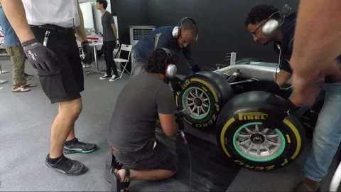 Formula 1 Pit Stop Stock Footage ~ Royalty Free Stock Videos | Pond5