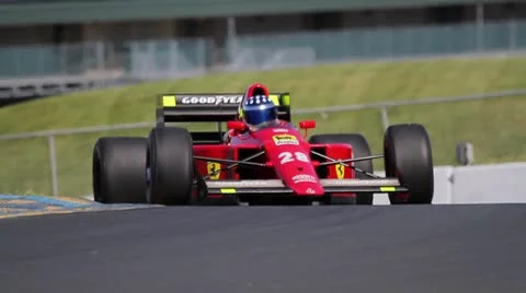 Formula One Race Car on Track, F1 | Stock Video | Pond5