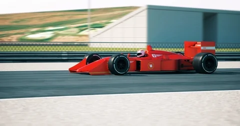 Formula one racing car crossing finish l... | Stock Video | Pond5