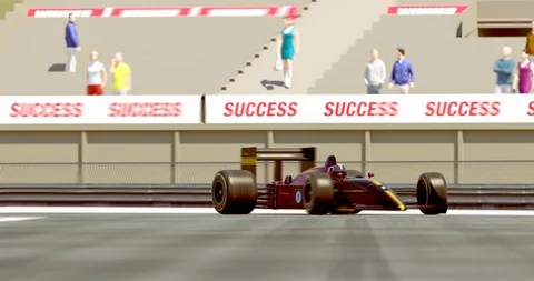 Racing Car Animation Stock Footage ~ Royalty Free Stock Videos | Pond5