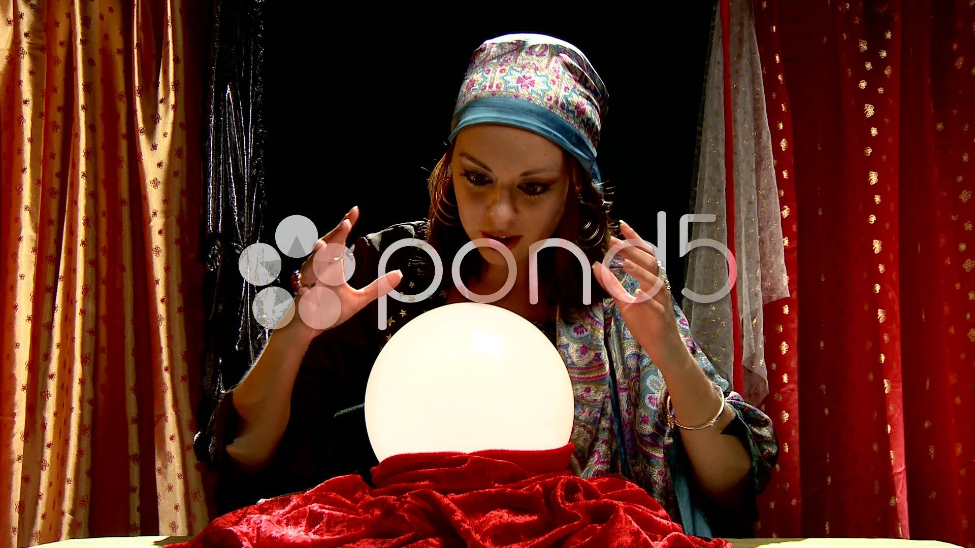 Vintage Crystal Ball Gypsy