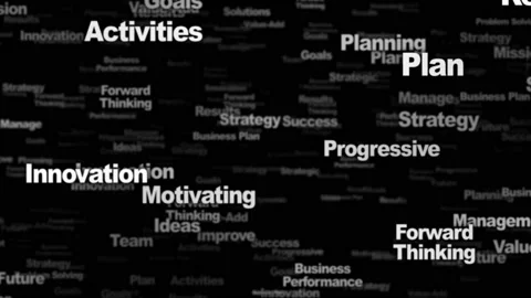 FORWARD THINKING Keywords Animation, Bac... | Stock Video | Pond5