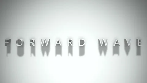 forward wave 3D title animation white te... | Stock Video | Pond5