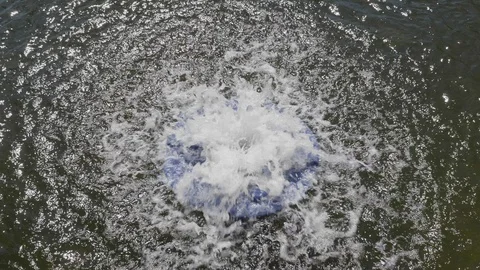 Fountain spouting out of the ground wate... | Stock Video | Pond5
