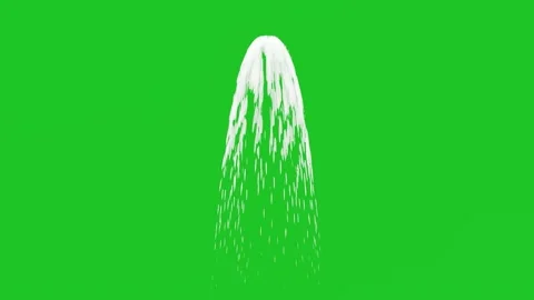 Fountain Water Effect isolated on Green ... | Stock Video | Pond5