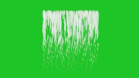 Fountain Water Effect isolated on Green ... | Stock Video | Pond5