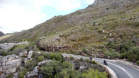 Four Bike riders out for a drive on the ... | Stock Video | Pond5