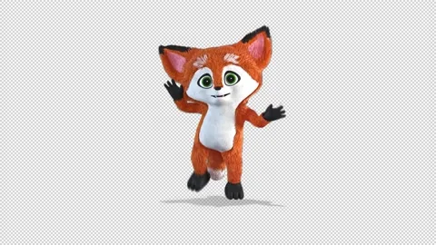 Fox dancing funny and long dance Video L... | Stock Video | Pond5