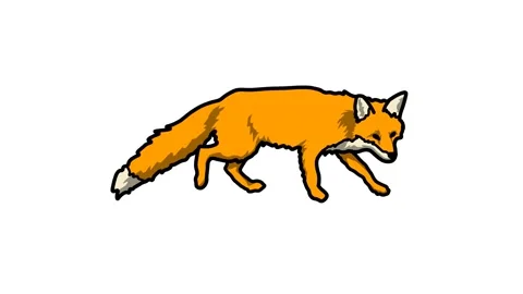 Animated Fox Stock Video Footage | Royalty Free Animated Fox Videos | Pond5