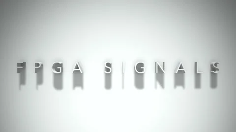 fpga signals 3D title animation white te... | Stock Video | Pond5