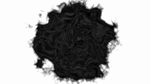 Fractal ink drop in water. Mask pattern ... | Stock Video | Pond5