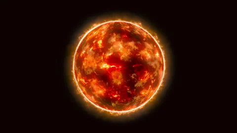 fractal sun flame glow light loop animat... | Stock Video | Pond5