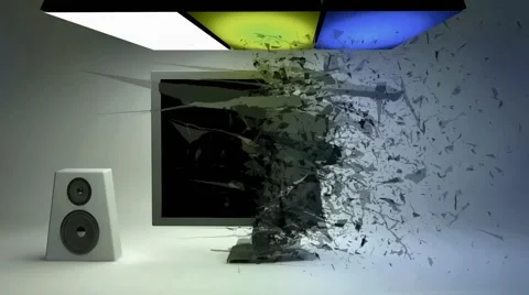 Fragmentation of screen and speakers sound ~ After Effects #45346824